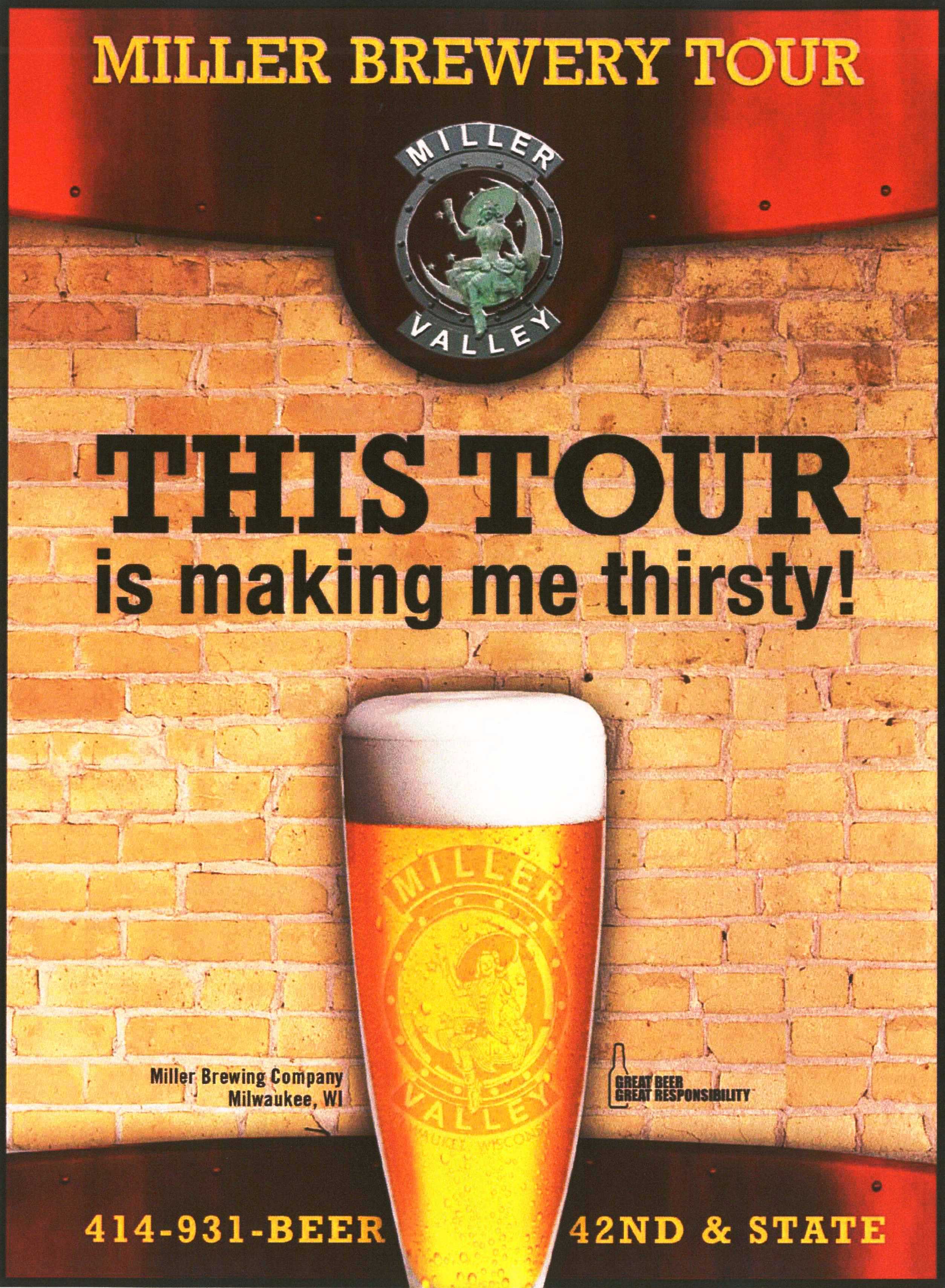 Miller Brewery Tour Print Campaign Smartmouth Copy